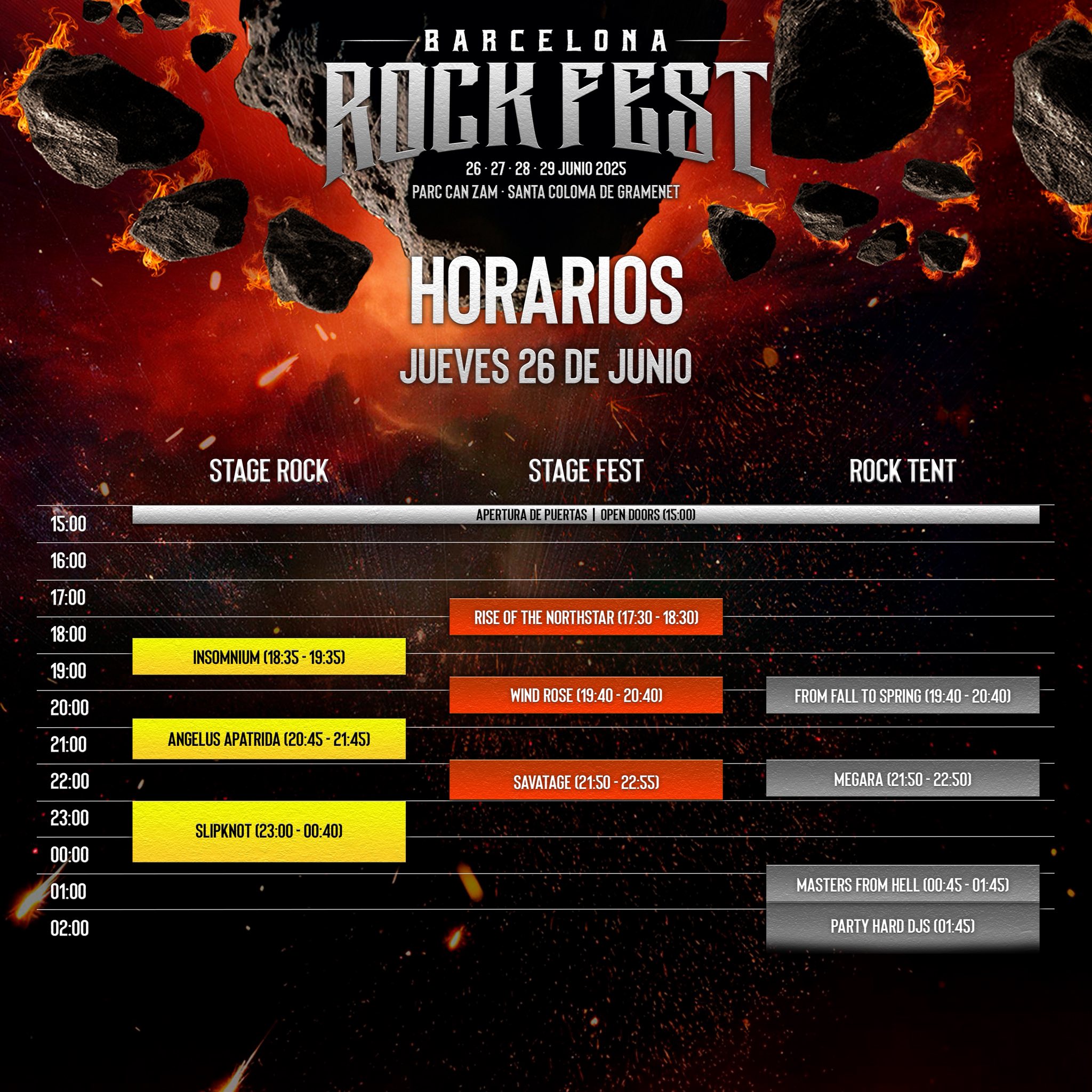 BARCELONA ROCK FEST – Poco mas de 2 semanas para la edición 2025 del Festival español ...